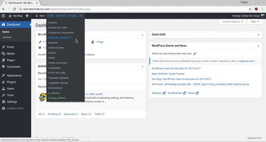 Using Query Monitor to Debug Your WordPress Website - VeeroTech Using Query Monitor to Debug Your WordPress Website - VeeroTech
