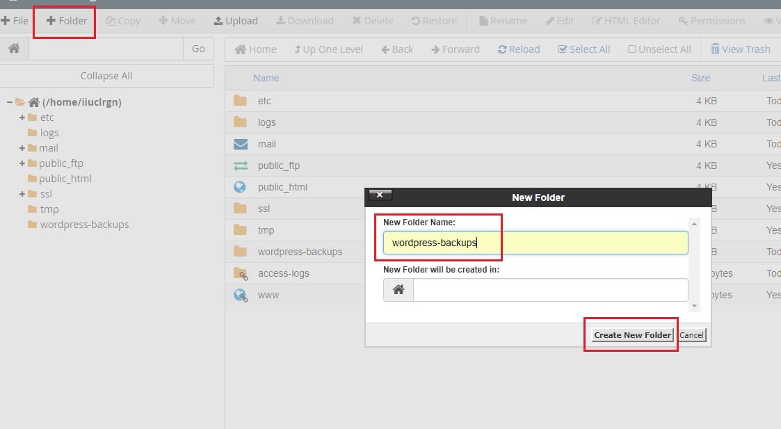Setting up SSH/FTP cPanel Storage for data storage
