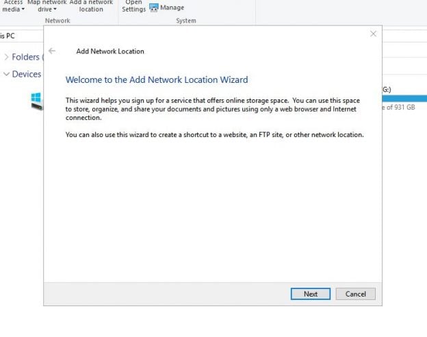 Create a Network Drive in Windows 10 for SSH/FTP Storage | VeeroTech