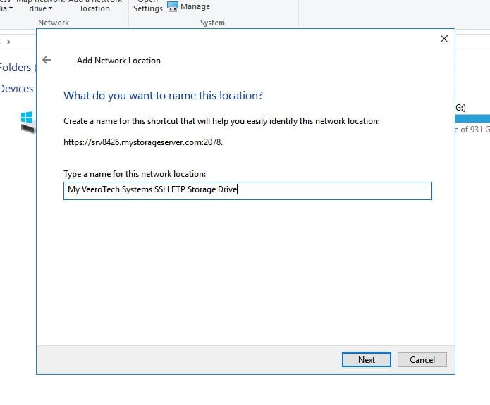 09 Add A Network Location Setup Wizard Custom Name