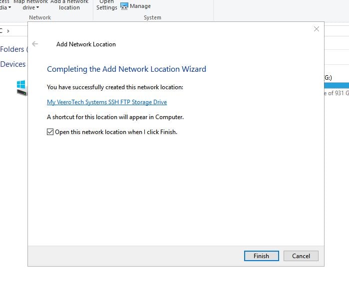 10 Add A Network Location Setup Wizard Custom Complete