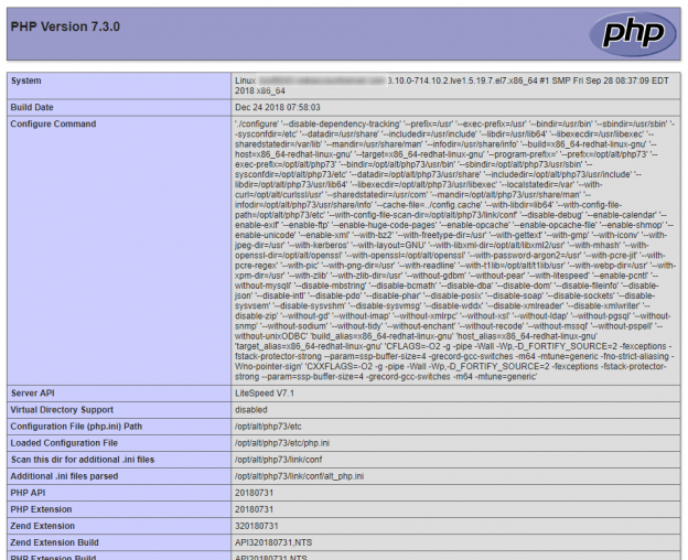 How to create a php info file and view PHP information - phpinfo.php