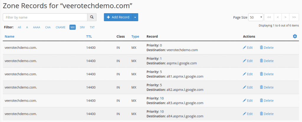 Configure Google MX Records in a cPanel Hosting Account | Web Hosting KB