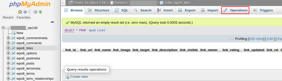 Renaming Database Tables Via Phpmyadmin Veerotech Web Hosting