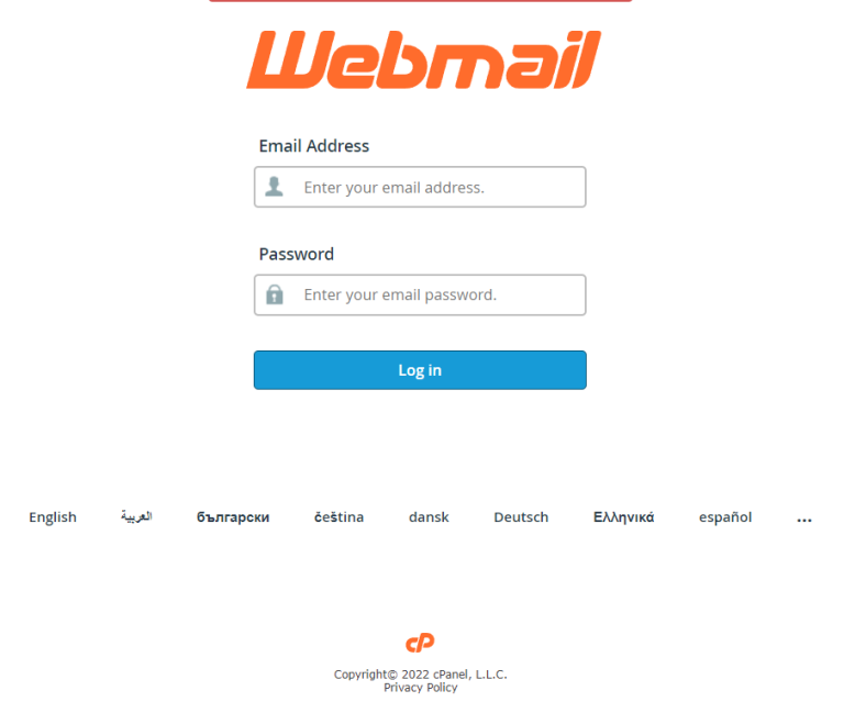 Accessing Webmail for Your Domain with cPanel | Web Hosting KB