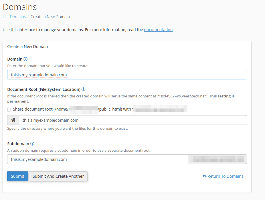 How To Add New Domain In Jupiter Cpanel Theme Web Hosting Kb